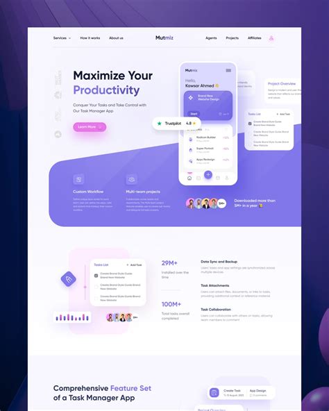 Foyez Uiux Designer Task Management Saas Website Design Have An Exciting Project Lets