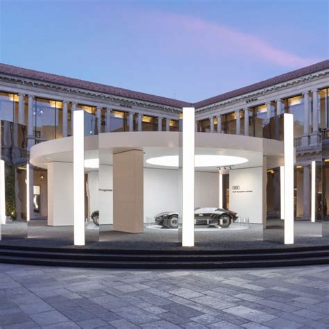 Audi S The Domino Act Installation In Milan Explores Circular Design
