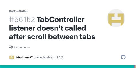Tabcontroller Listener Doesnt Called After Scroll Between Tabs · Issue