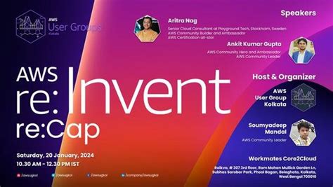 Aws User Group Kolkata On Linkedin Aws Reinvent Recap Meetup Aws User Group Kolkata Sat