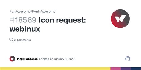 Icon Request Webinux · Issue 18569 · Fortawesomefont Awesome · Github