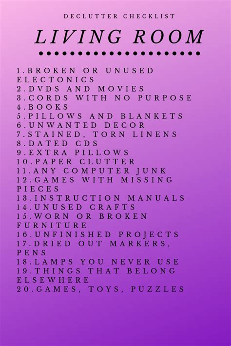 Garage Declutter Checklist June 4th Task In The Year Long Thorough