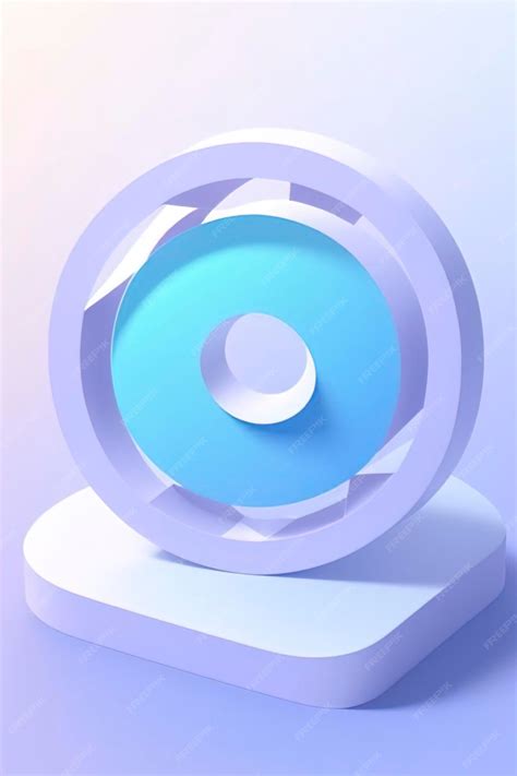 premium ai image geometric loop shapes 3d icon