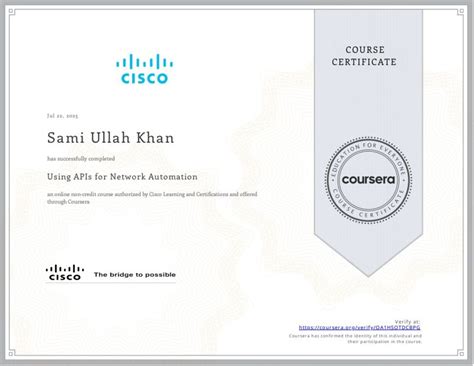 Excited To Share That Ive Successfully Completed The Using Apis For Network Automation Course