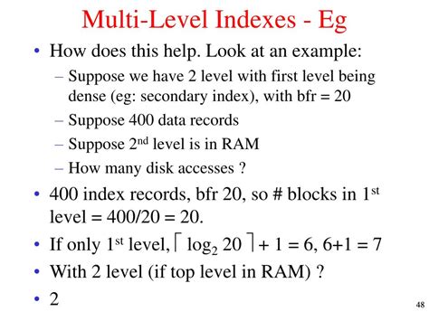 PPT Single Level Index PowerPoint Presentation Free Download ID
