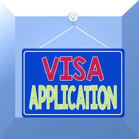 Conceptual Hand Writing Showing Visa Application Business Photo Showcasing An Process Of