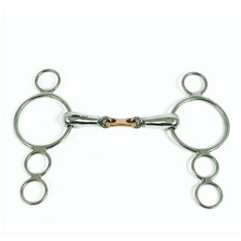 Metalab Pinchless French Link 4 Ring Gag Bit