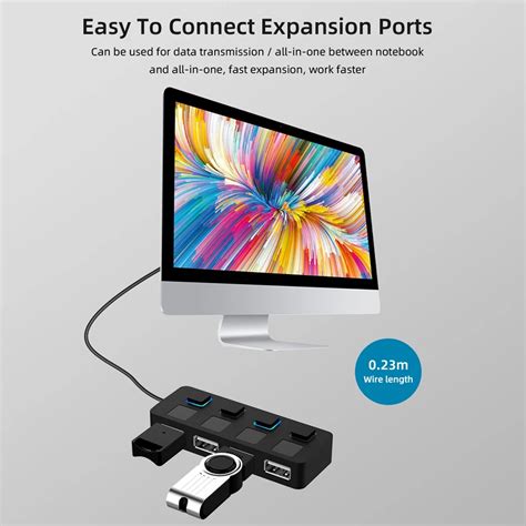 Usb 20 허브 멀티 Usb 분배기 4 포트 확장기 Usb 전원 어댑터 노트북 Pc 컴퓨터 구성 요소 액세서리 기가팩토리