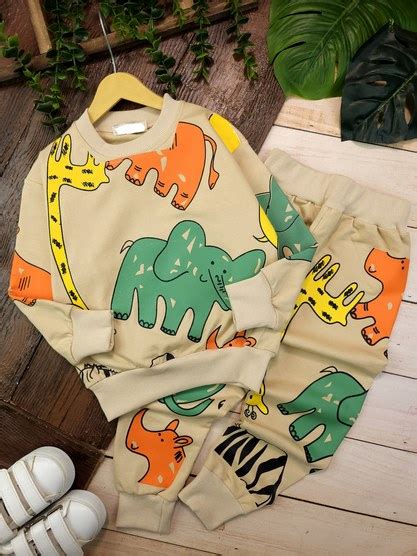 بلوز و شلوار پسرانه فیل فروشگاه کودک نهال بیبی شاپ