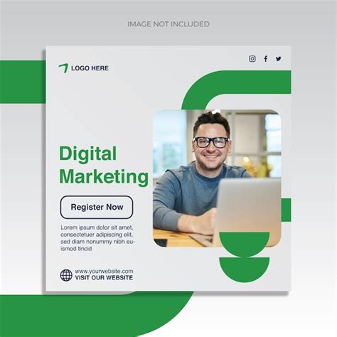 premium vector vector flat digital marketing post