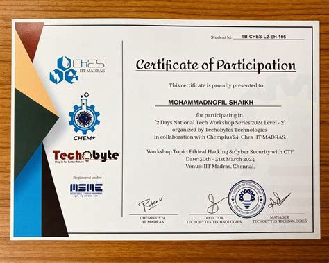 Mohammadnofil Shaikh On Linkedin Cybersecurity Ethicalhacking Iitmadras Techobytes