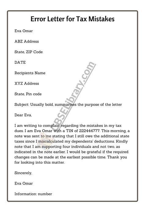 8 Sample Letter Of Error Correcting Mistakes