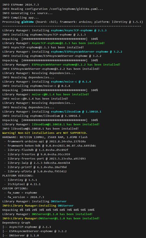 Warning Non Git Installations Are Not Supported Esphome Home Assistant Community