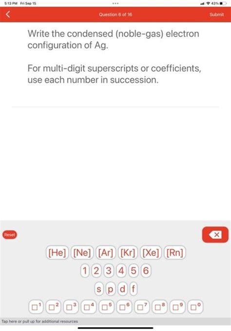 Solved Write The Condensed Noble Gas Electron Chegg