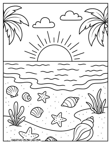 Ocean Coloring Pages Easy 2025
