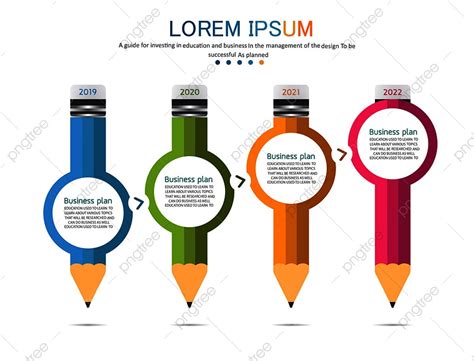 圖表商業和教育一步 4 步驟設計模板下載，設計範本素材在線下載