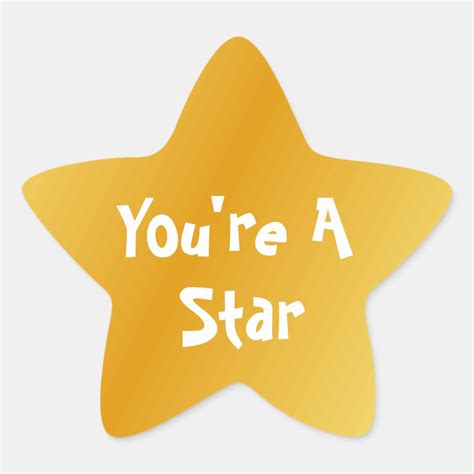 Youre A Star Stickers Zazzle