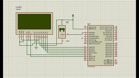 temperature sensor interface to pic microcontroller youtube