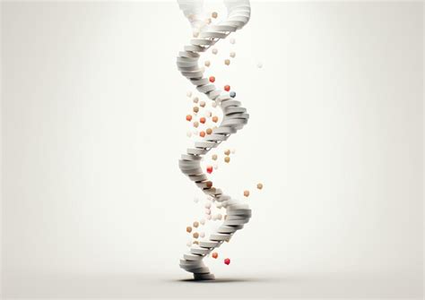 Premium Photo A Minimalist Representation Of Genetic Research