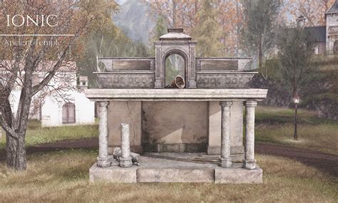 Second Life Marketplace Ionic Ancient Temple Stage