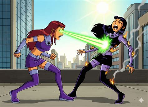 Starfire And Blackfire 4 By Darkcloud88x On Deviantart
