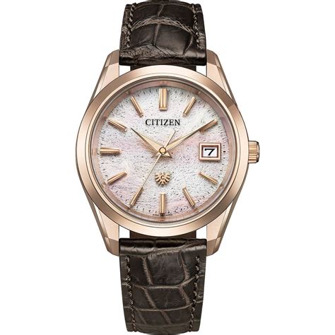 The Citizen Limited Edition Brown Crocodile Leather With White