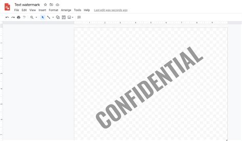 How To Add A Watermark In Google Docs