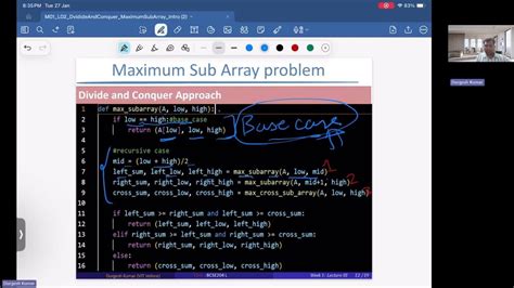 Maximum Subarray Problem Introduction Divide And Conquer Explained With