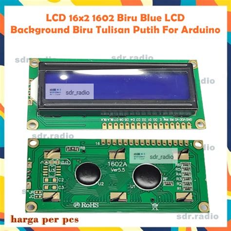 Putih Lcd 16x2 1602 Blue Blue Lcd Background Blue White Writing For Arduino Shopee Philippines