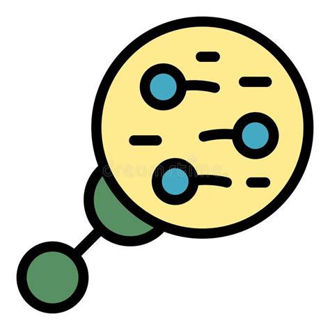Superbug Flat Line Icon Vector Outline Illustration Of Bacteria Stock