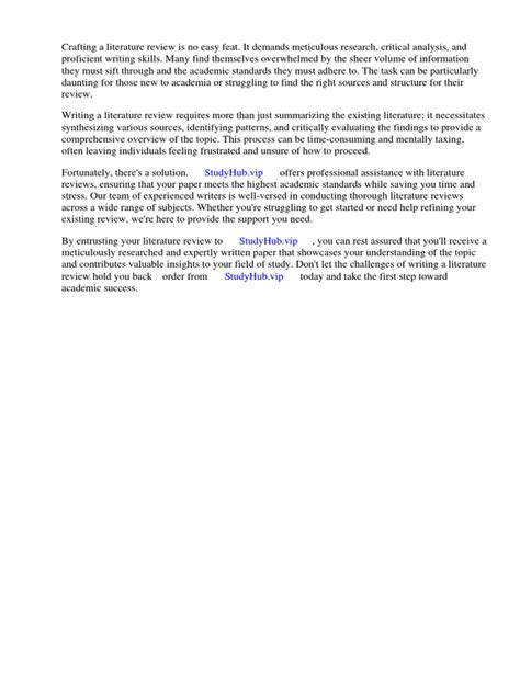 How To Write Literature Review Examples Pdf Literature Review Thesis