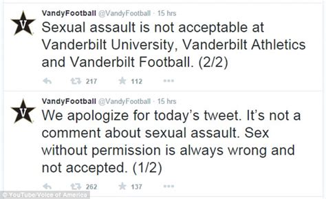 We Don T Need Your Permission Vanderbilt College Football Team S Controversial Tweet As Four