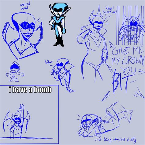 Lancer And Queen Doodles Rdeltarune