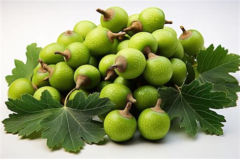 Premium Vector Oak Tree With Acorns Close Up