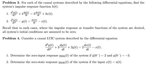 Solved Problem For Each Of The Causal Systems Described Chegg