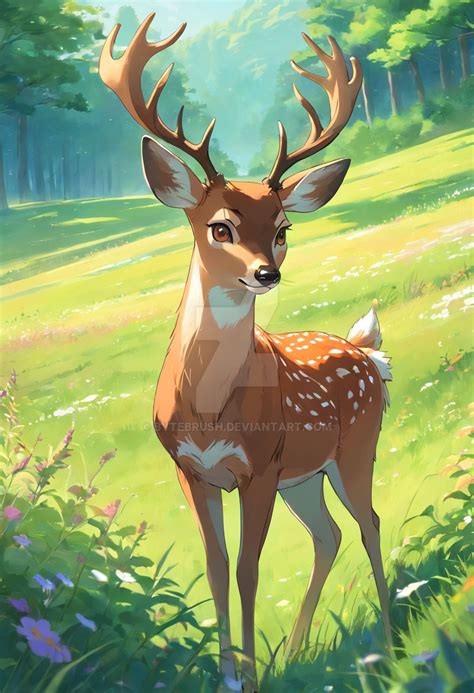 Cute Deer Illustrations 188 By Bytebrush On Deviantart