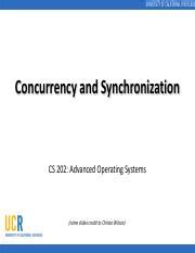 Understanding Concurrency and Synchronization in Advanced | Course Hero