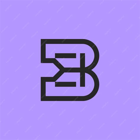 Premium Vector Modern Abstract Initial Letter B Monogram Logo