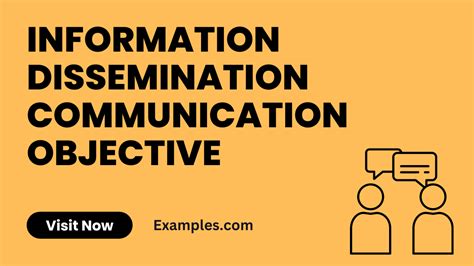 Information Dissemination Communication Objective 19 Examples Types