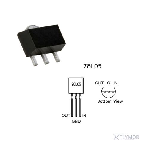78l05 микросхема понижающего регулятора напряжения на 5 Вольт 7805 купить Интернет магазин по