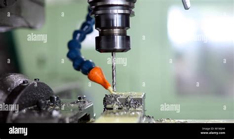 Cnc Metal Milling Lathe Machine In Metal Industry Stock Photo Alamy