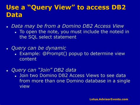 Ibm Lotus Domino 7 Meets Ibm Db2 Ppt Download