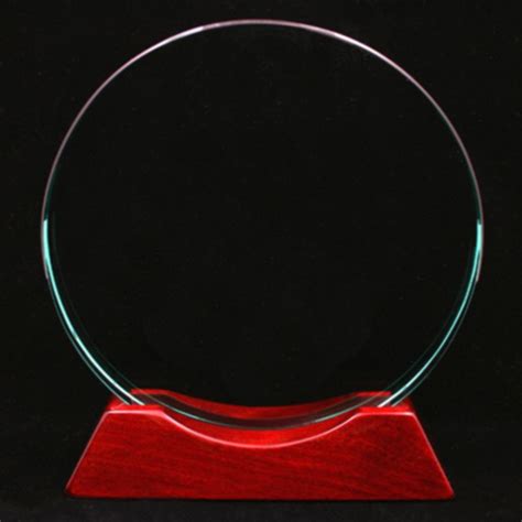 Glass Circle And Stand M Hightech Signs Inc