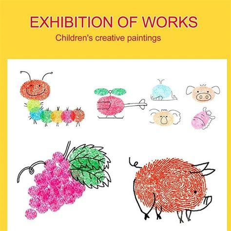 창의력 손가락 그림 세트 몬테소리 학습 교육용 드로잉 색칠하기 책 낙서 책 수제 드로잉 장난감 학습 및 교육