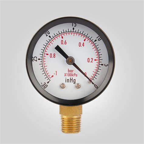 2 Vacuum Pressure Gauge For Air Compressor Water Oil Gas 1 4 Npt Lower