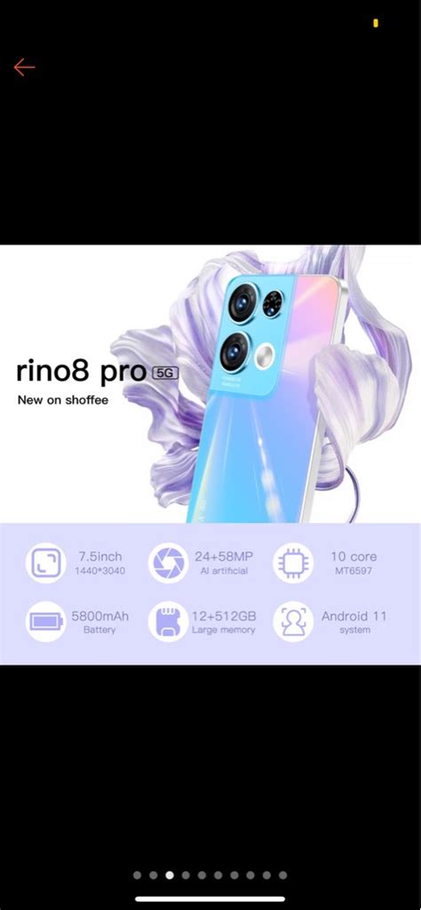 【READY STOCK】 Rino8Pro 5G Smartphone 7.5inch HD Full Screen 12GB+512GB ...