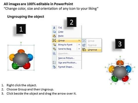 PowerPoint Design Slides Stages Circular Puzzle Teamwork Ppt Templates
