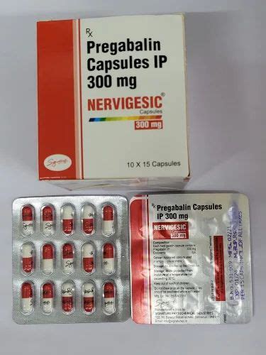 Nervigesic Lyrica 300 Mg Pregabalin Tablets At ₹ 200box Pregabalin Capsules And Tablets In