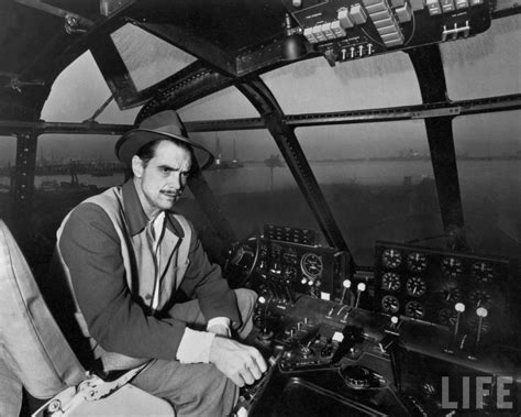 Hughes Howard Robard Jr In Cockpit Of H 4 Hercules 6 November 1947