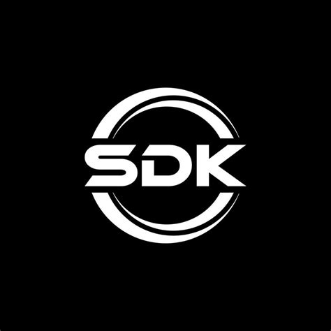 Sdk Letter Logo Design In Illustration Vector Logo Calligraphy Designs For Logo Poster